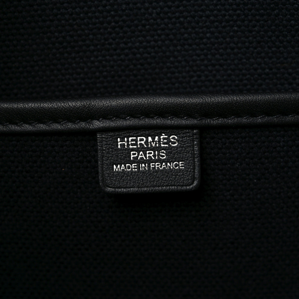 Hermes Toile Goeland Vache Hunter Swift Etriviere Pocket 35 Black ...