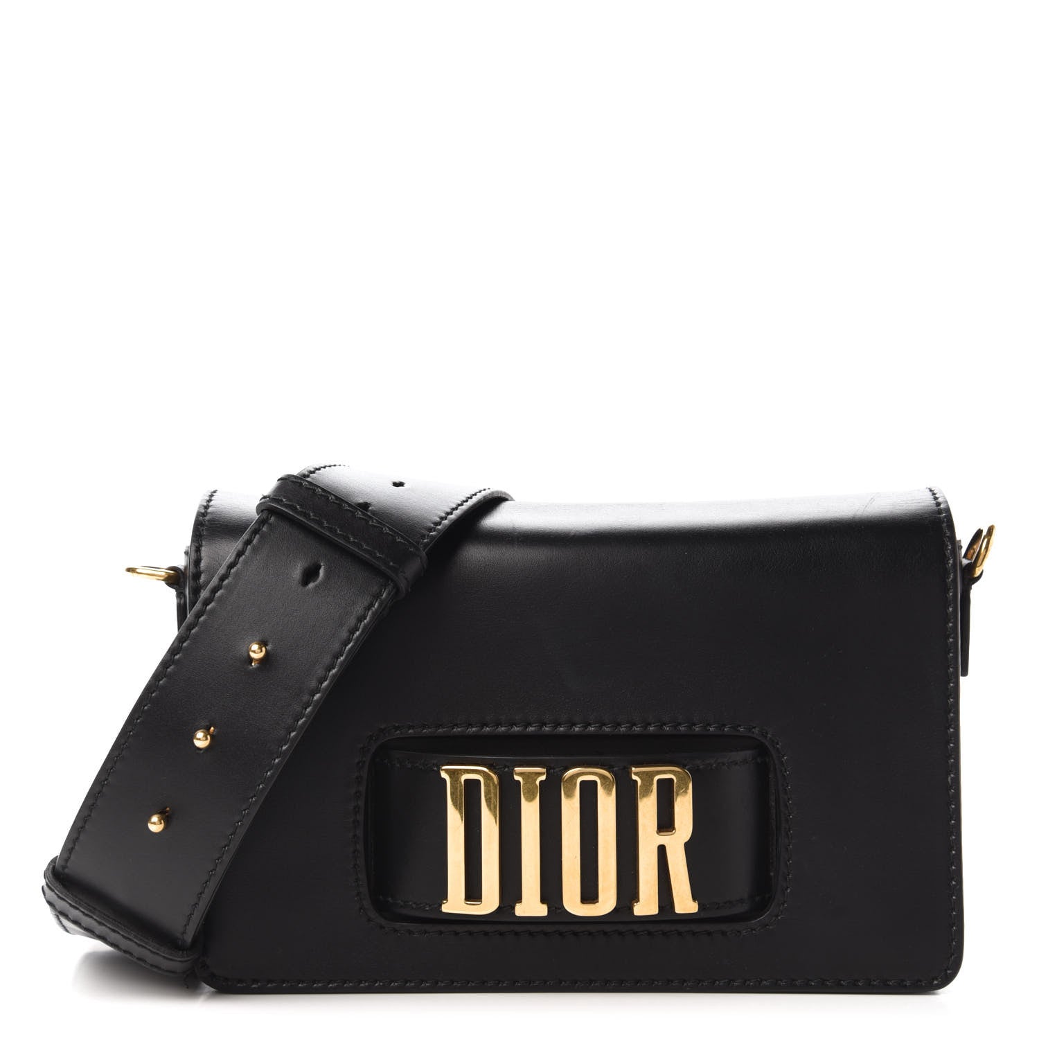 Christian Dior Smooth Calfskin Dio(r)evolution Flap Bag Black 724259 ...