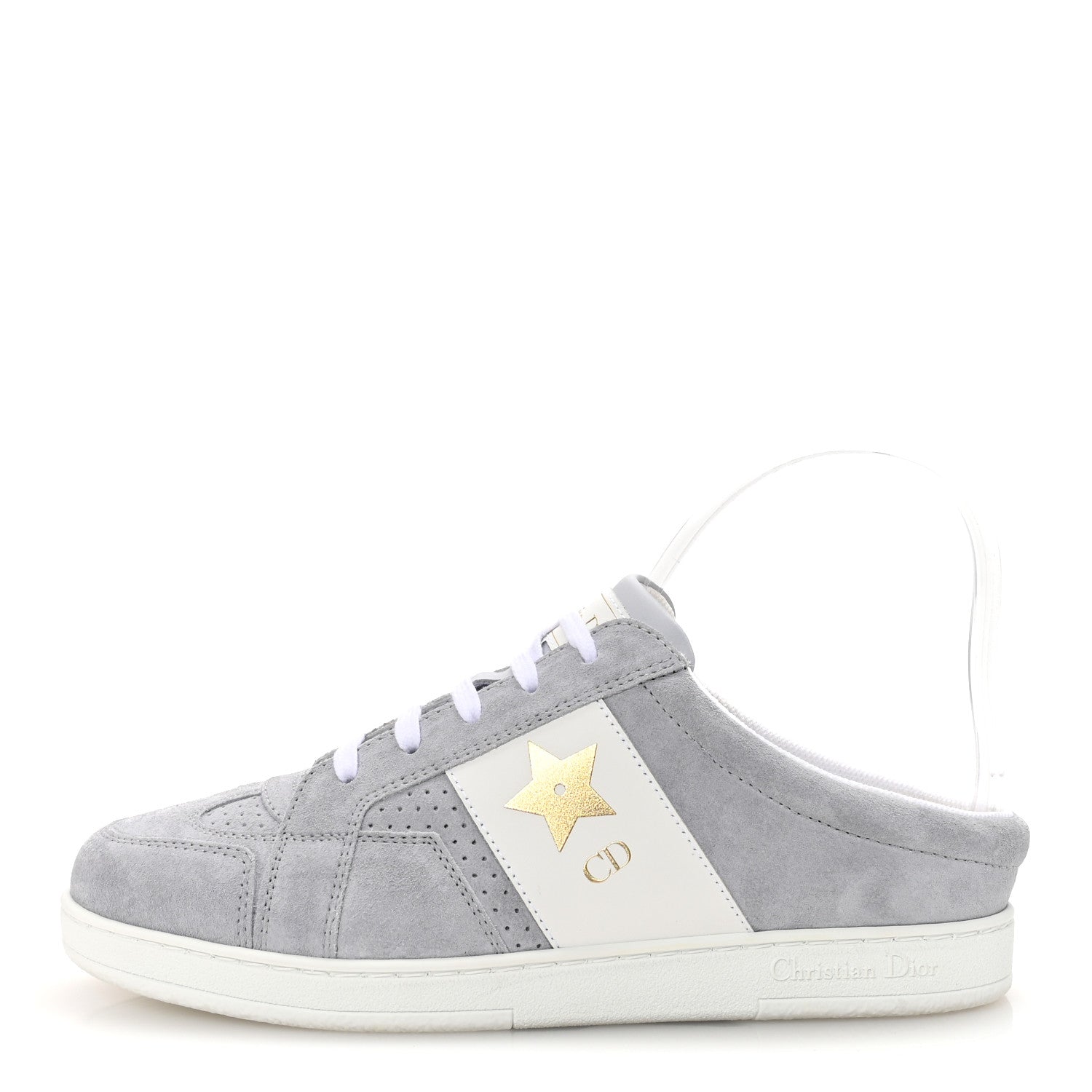 Christian Dior Calfskin Suede Dior Star Low Top Sneaker Mules 36 Azure ...