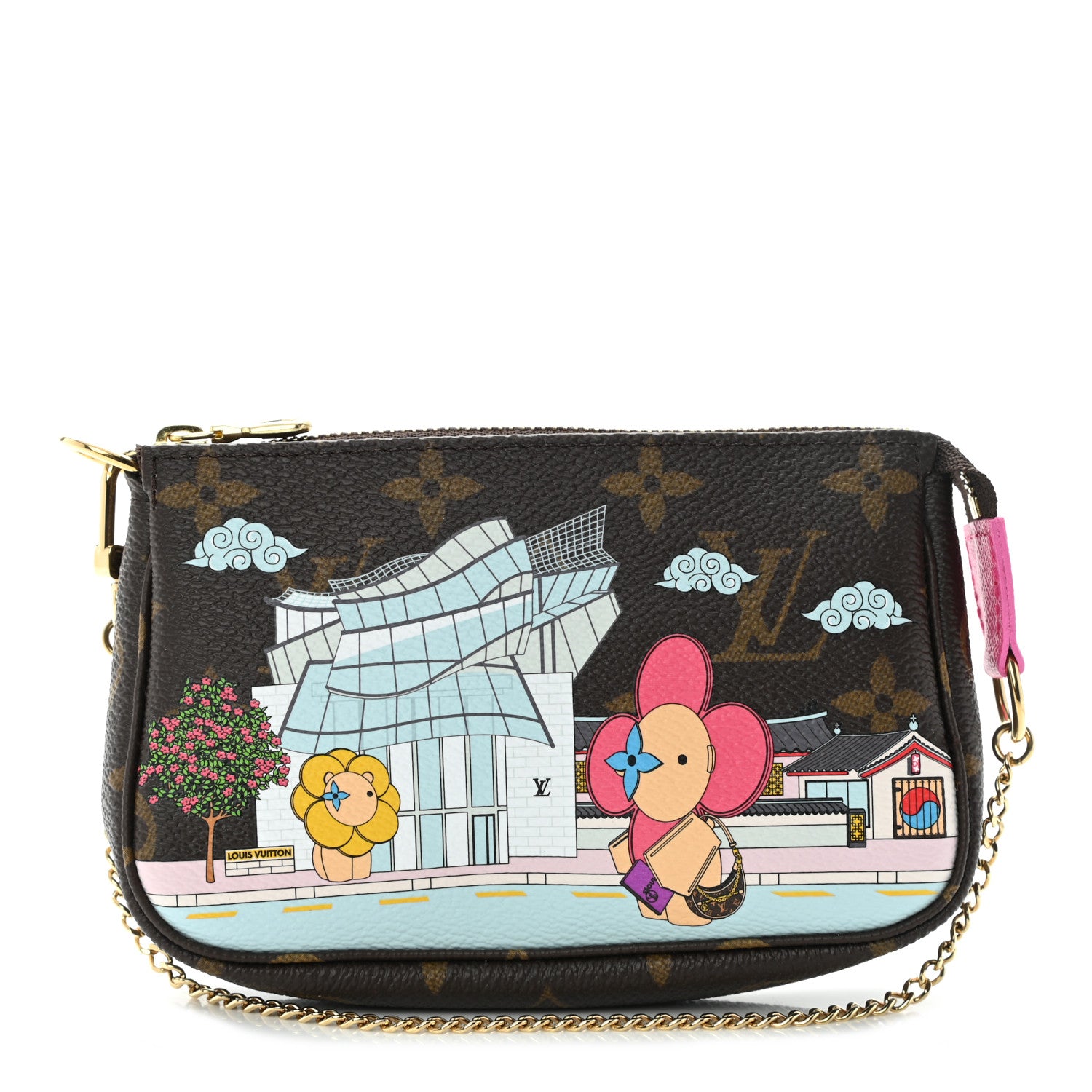 Louis Vuitton Monogram 2022 Christmas Animation Seoul Mini Pochette ...