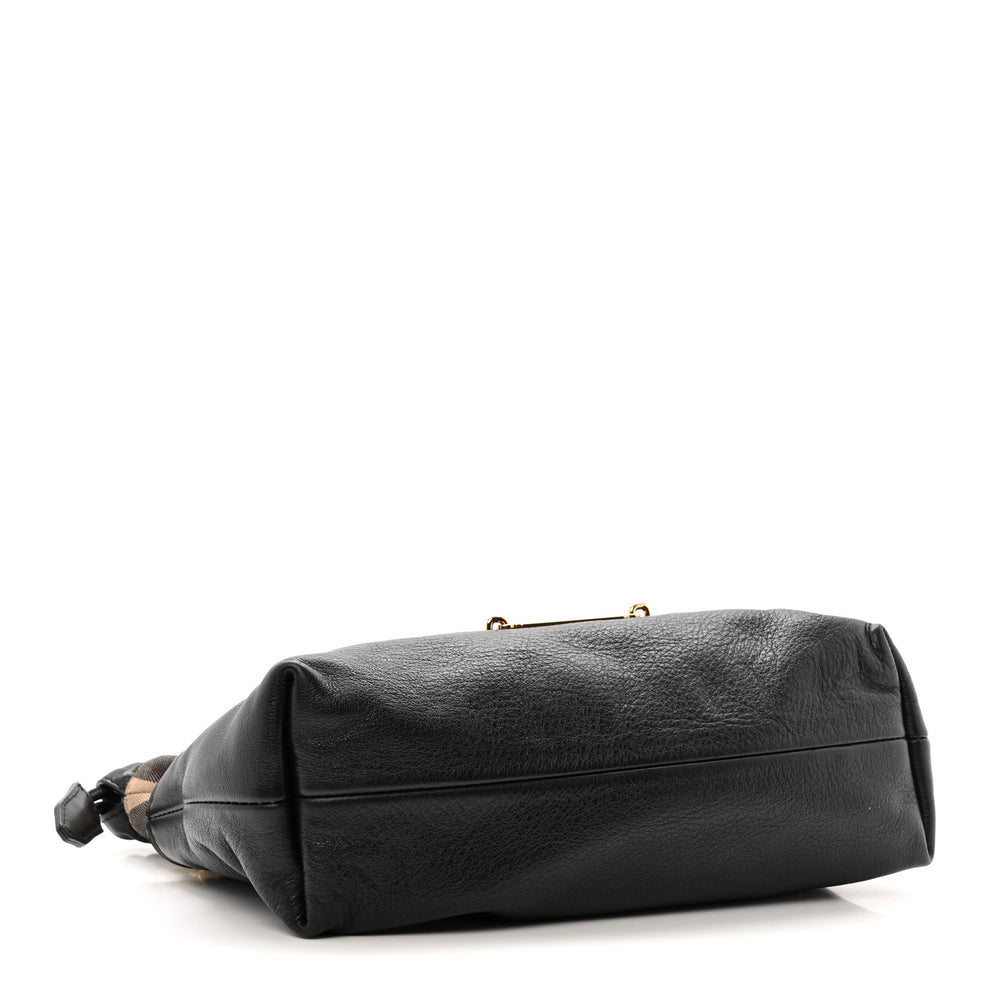 Burberry Calfskin House Check Little Crush Black 1785750 – FASHIONPHILE