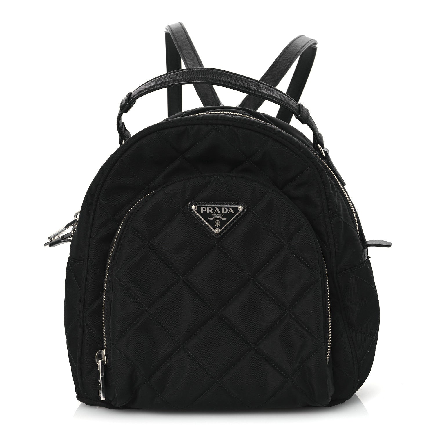 Prada Nylon Tessuto Impuntu Quilted Backpack Black 1718083 – FASHIONPHILE