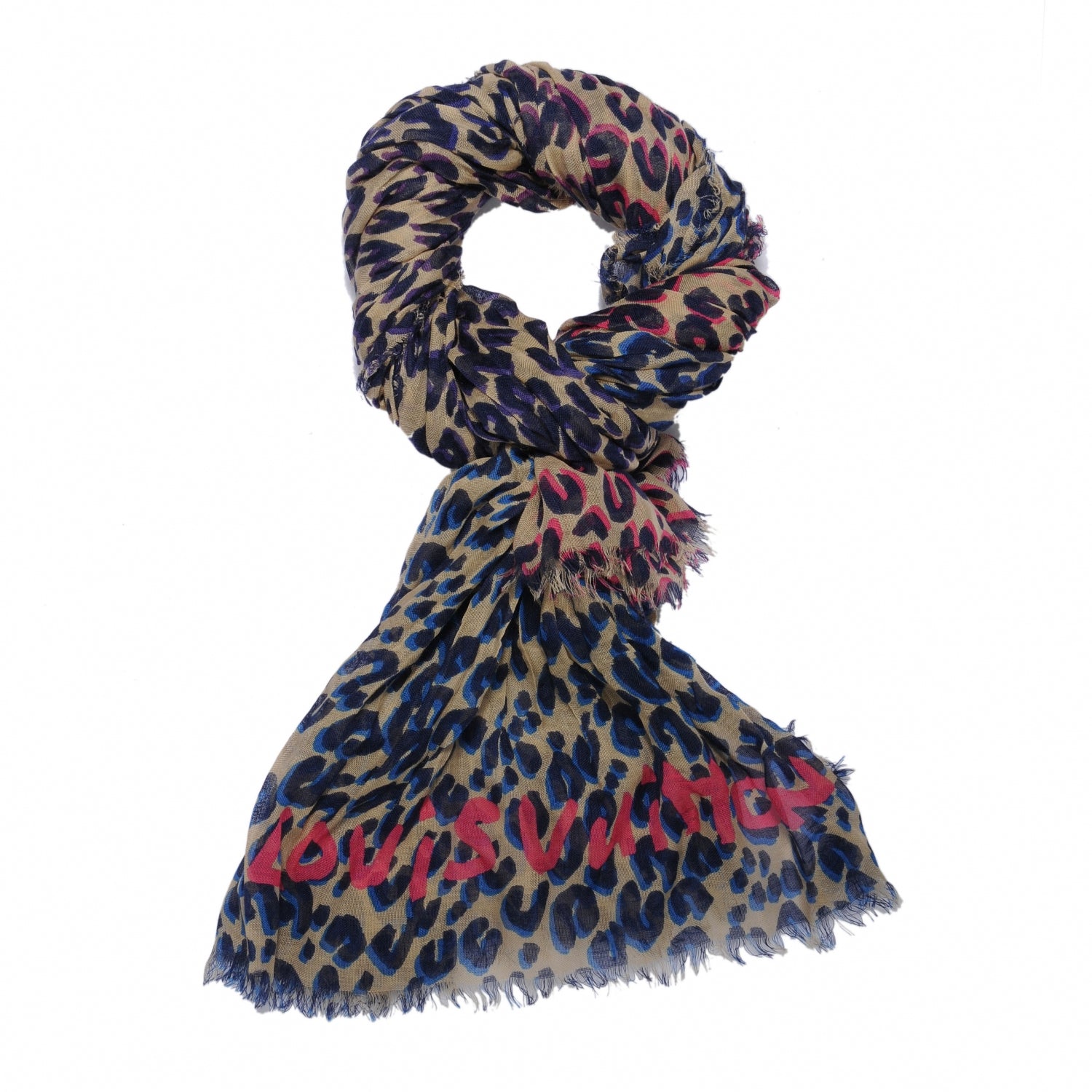 Louis Vuitton Cashmere Silk Leo Pop Stole Corail 53356 – FASHIONPHILE