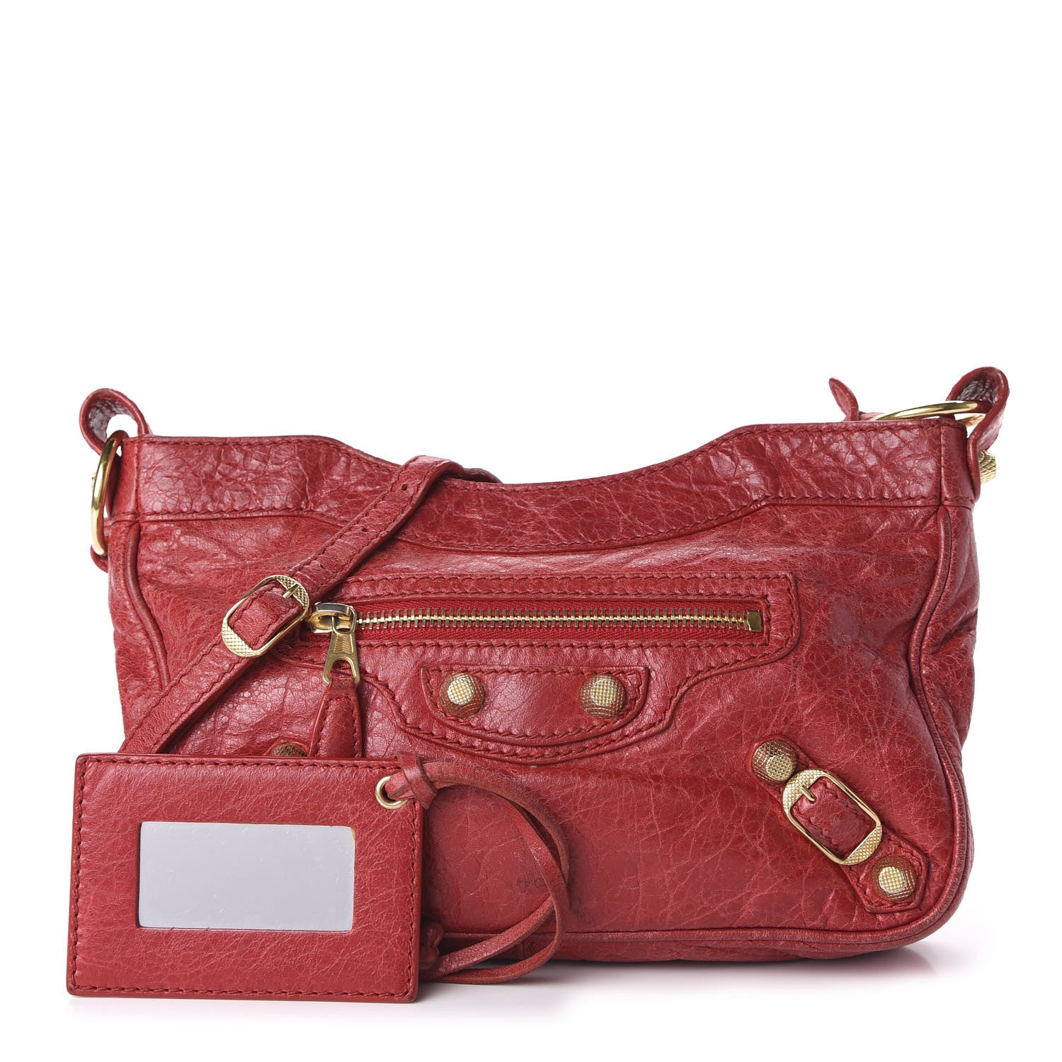 Balenciaga Agneau Giant 12 Gold Hardware Hip Rouge Cardinal 641275 ...
