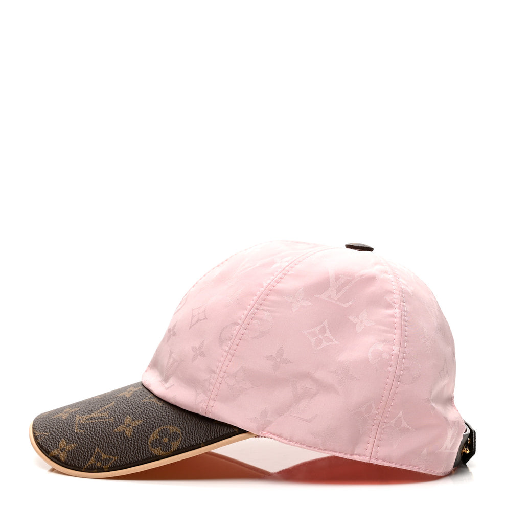 Louis Vuitton Polyester Silk Monogram LV Get Ready Cap M Pink 1890167 ...