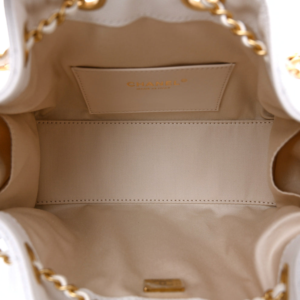 Chanel Caviar Quilted Mini Chanel 25 Handbag White 1790461 – FASHIONPHILE