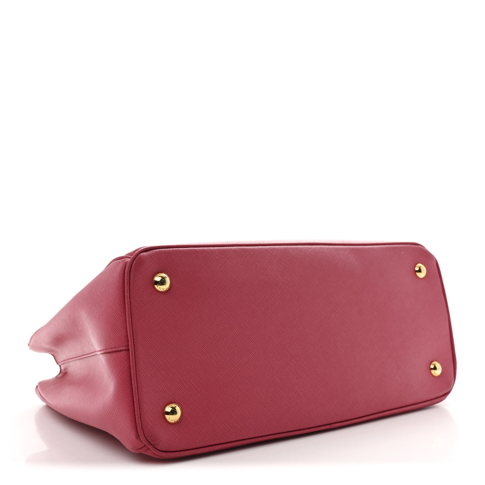 Prada Saffiano Lux Medium Tote Peonia 1772771 – FASHIONPHILE