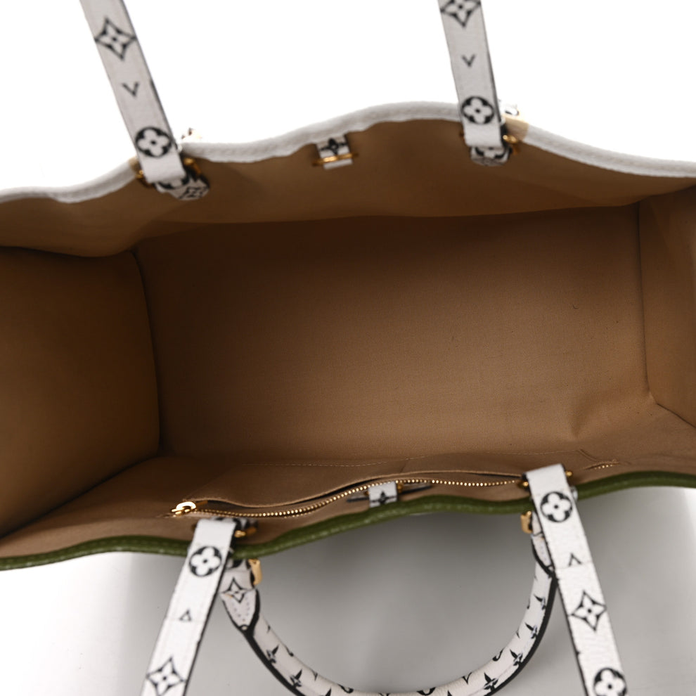 Louis Vuitton Monogram Giant Onthego GM Kaki Beige 1783331 – FASHIONPHILE