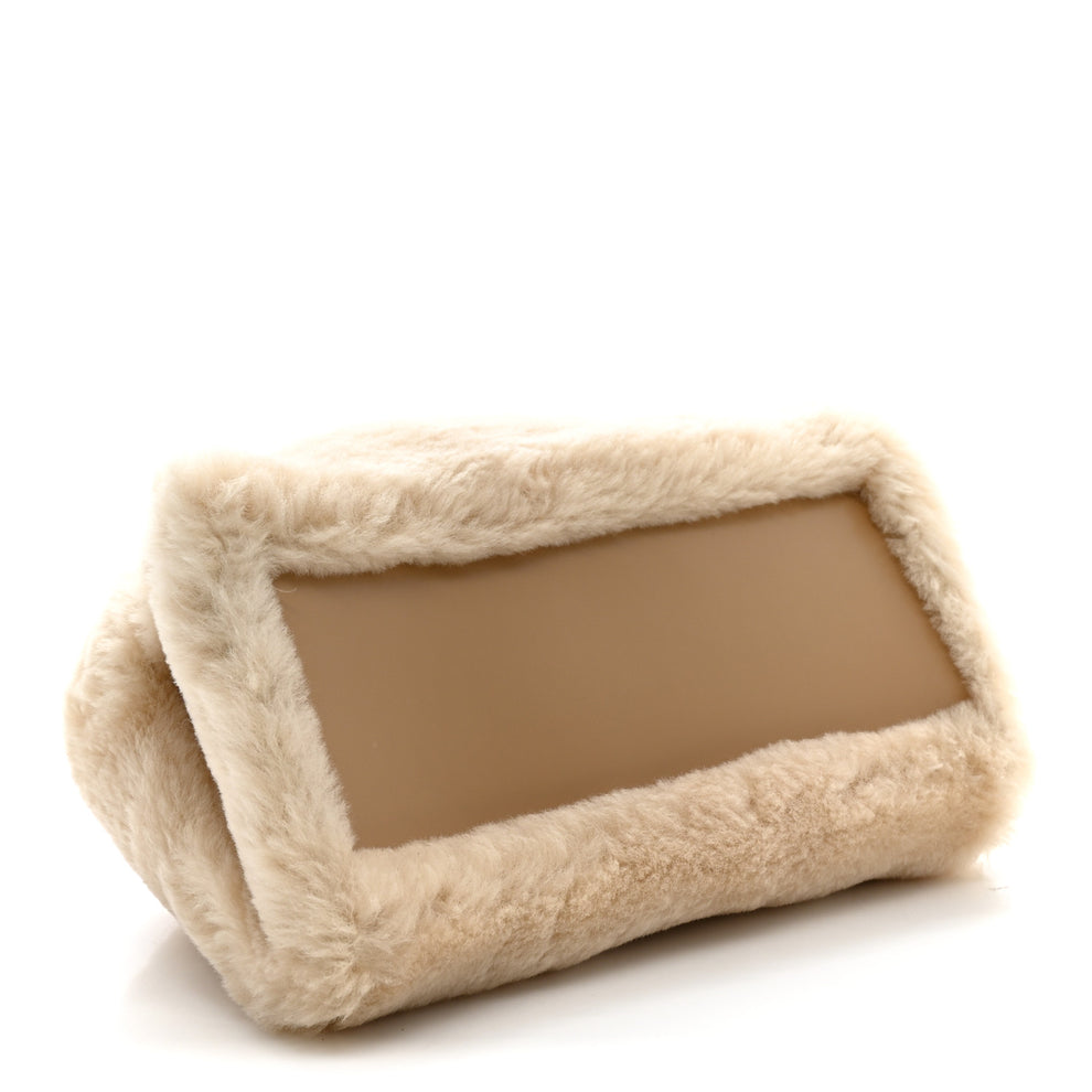 Salvatore Ferragamo Merino Smooth Calfskin Mini Hug Bag Natural Nude ...