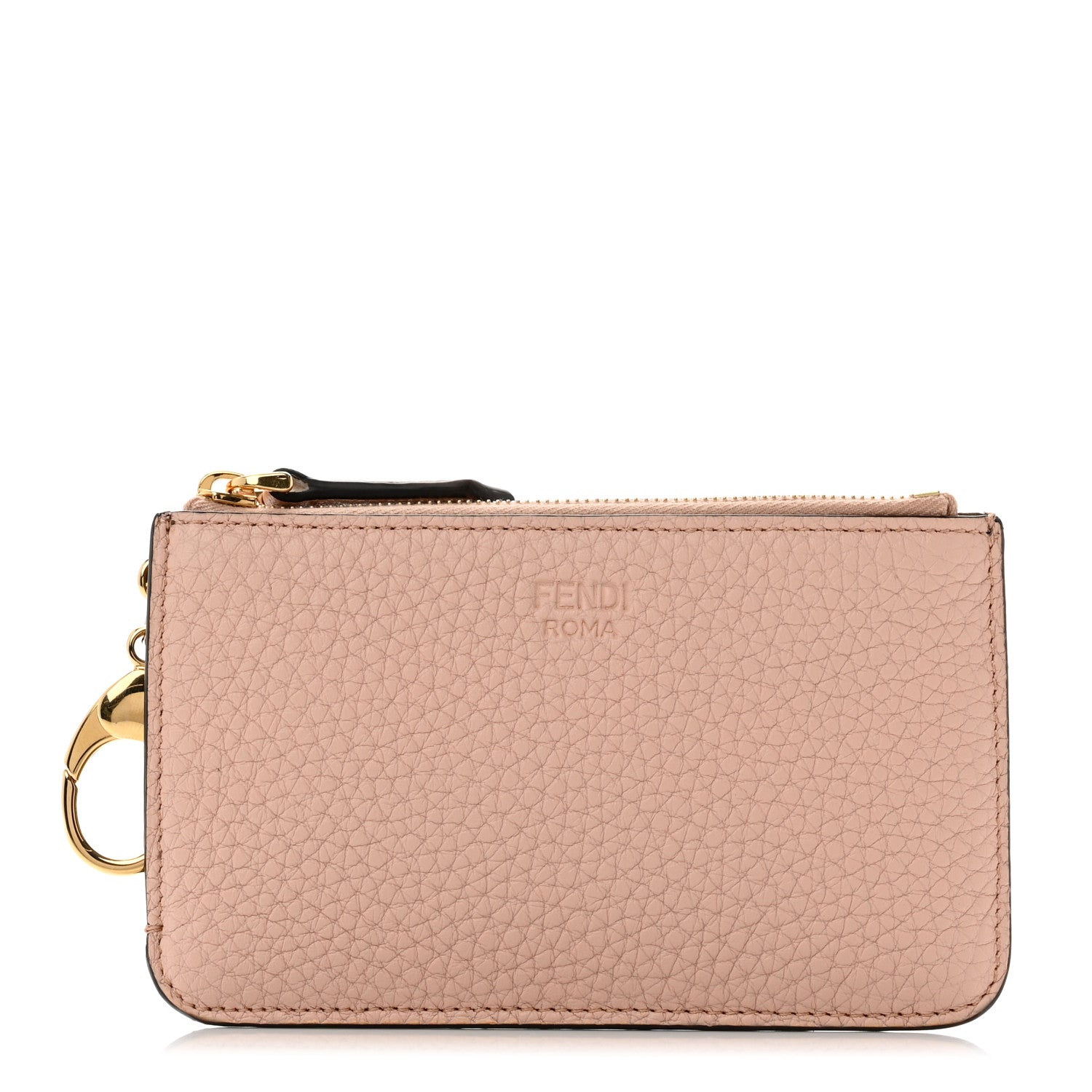 Fendi Cuoio Romano Vitello Grace Key Case Pouch Cipria Fango 1225766 ...
