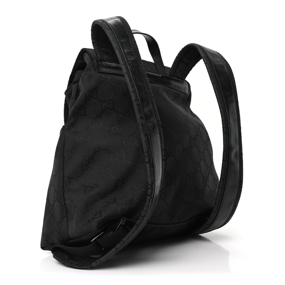 Gucci Nylon Monogram Backpack Black 1769428 – FASHIONPHILE