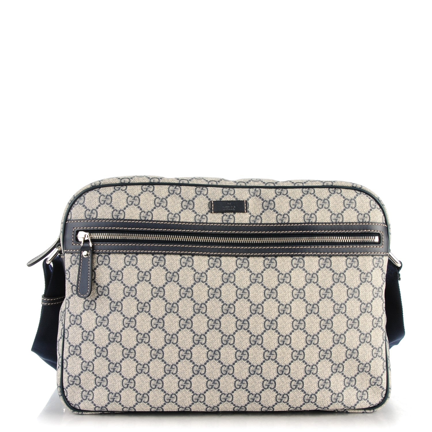 Gucci GG Plus Monogram Large Messenger Bag Navy 168618 – FASHIONPHILE