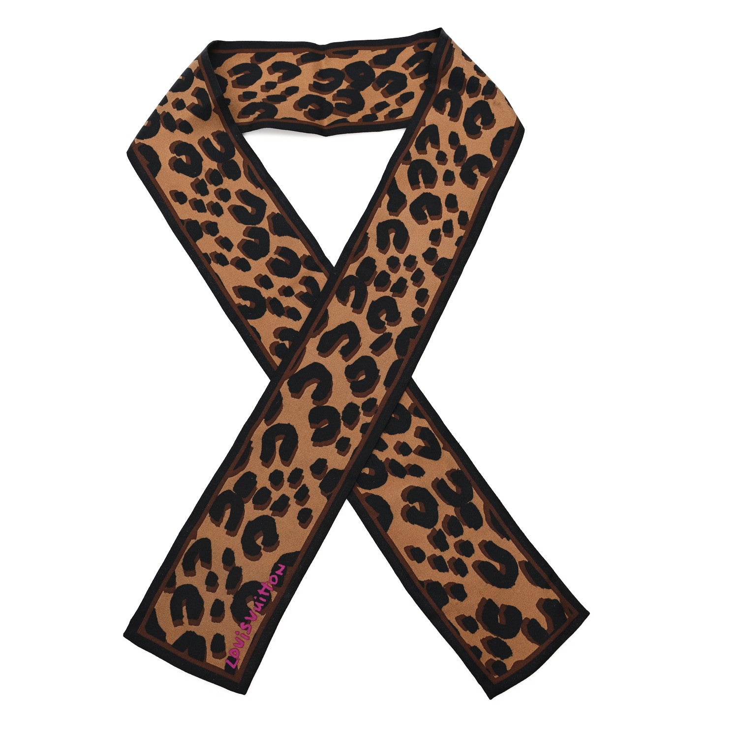 Louis Vuitton Silk Leopard Bandeau Scarf Marron 1649223 – FASHIONPHILE