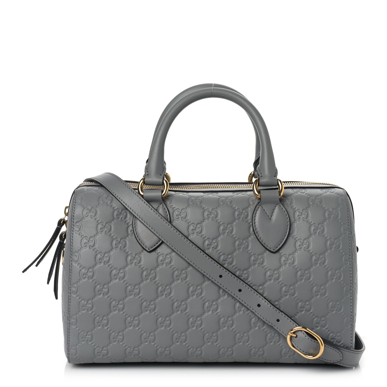 Gucci Guccissima Signature Boston Deep Grey 1151724 – FASHIONPHILE