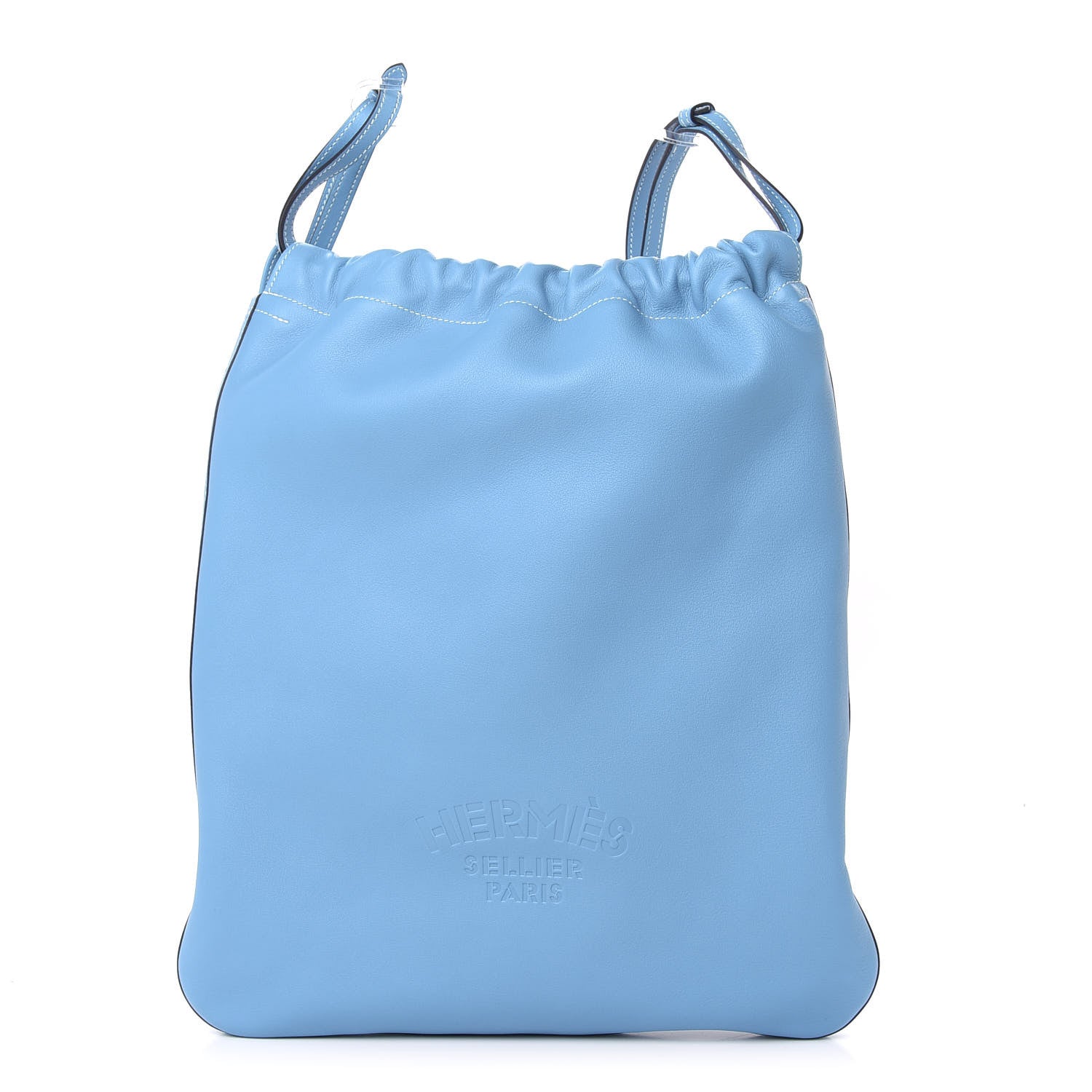Hermes Cheri Calfskin Bridado Backpack Bleu Du Nord 621736 – FASHIONPHILE