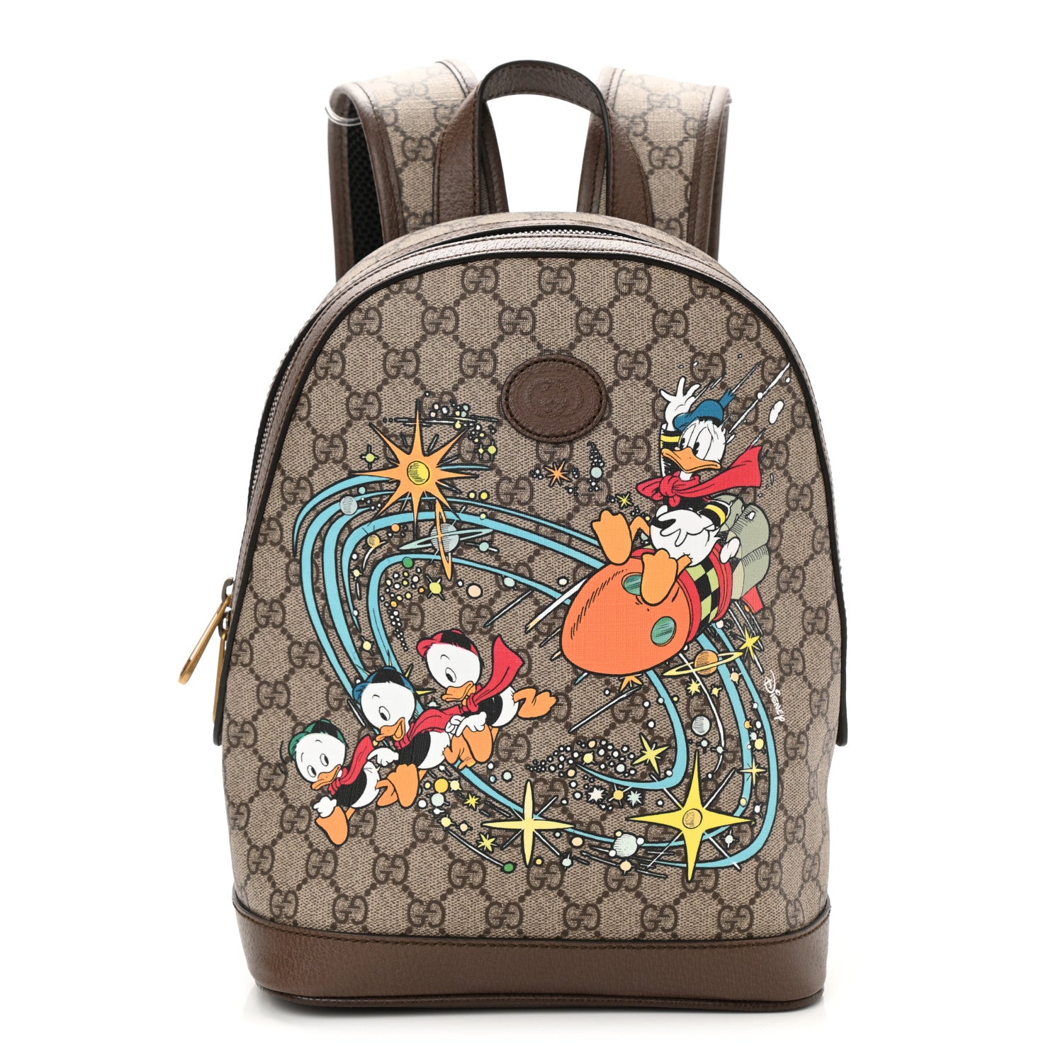 Gucci X DISNEY GG Supreme Monogram Donald Duck Small Interlocking G ...