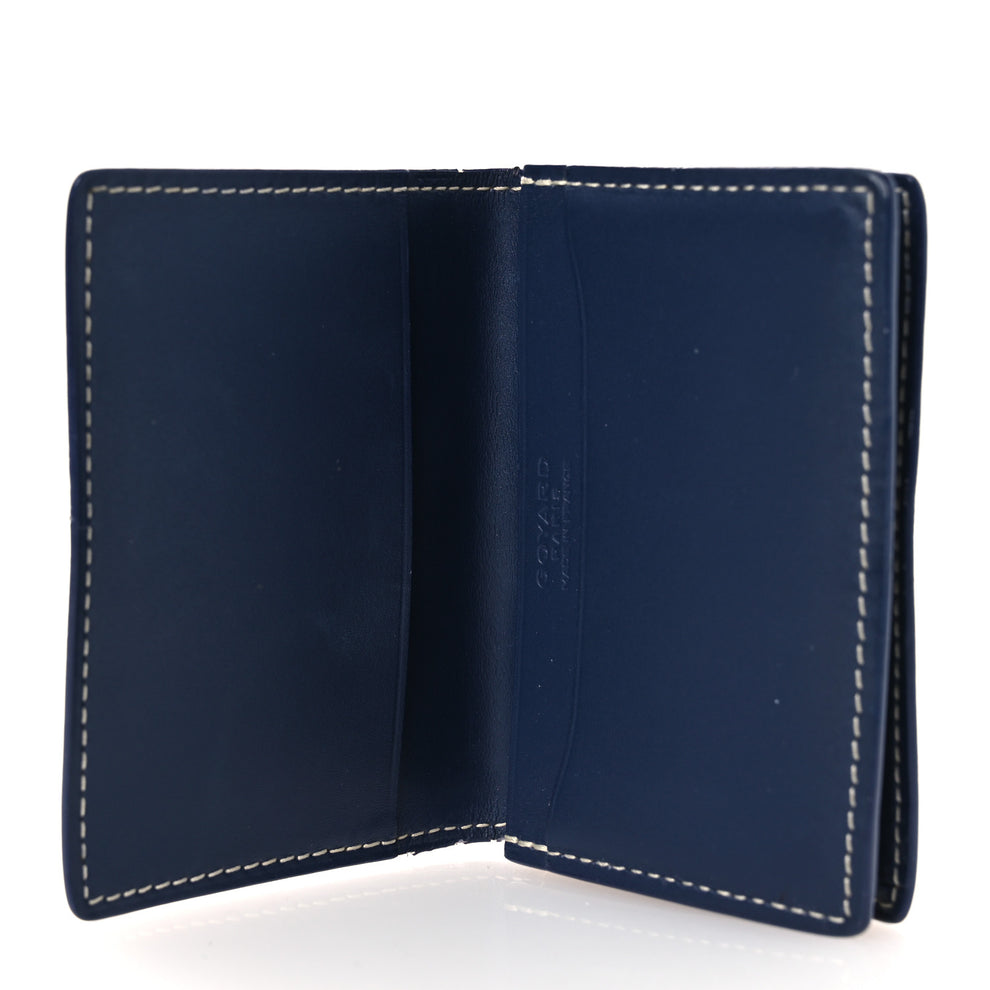 Goyard Goyardine Business Card Holder Navy 1784515 – FASHIONPHILE