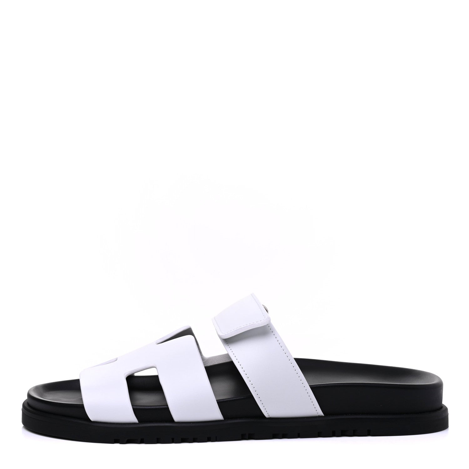 Hermes Calfskin Womens Chypre Sandals 39 White 764127 – FASHIONPHILE