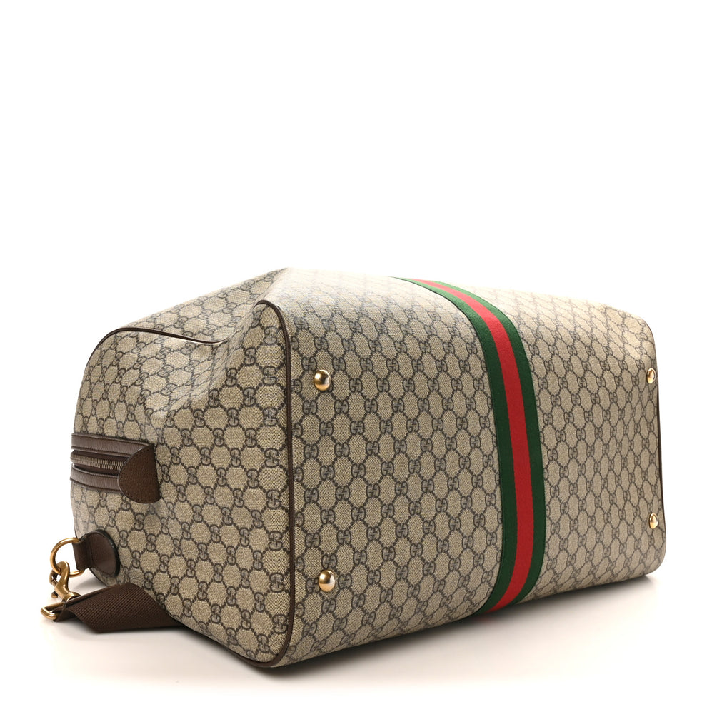 Gucci GG Supreme Monogram Textured Dollar Calfskin Web Medium Ophidia ...