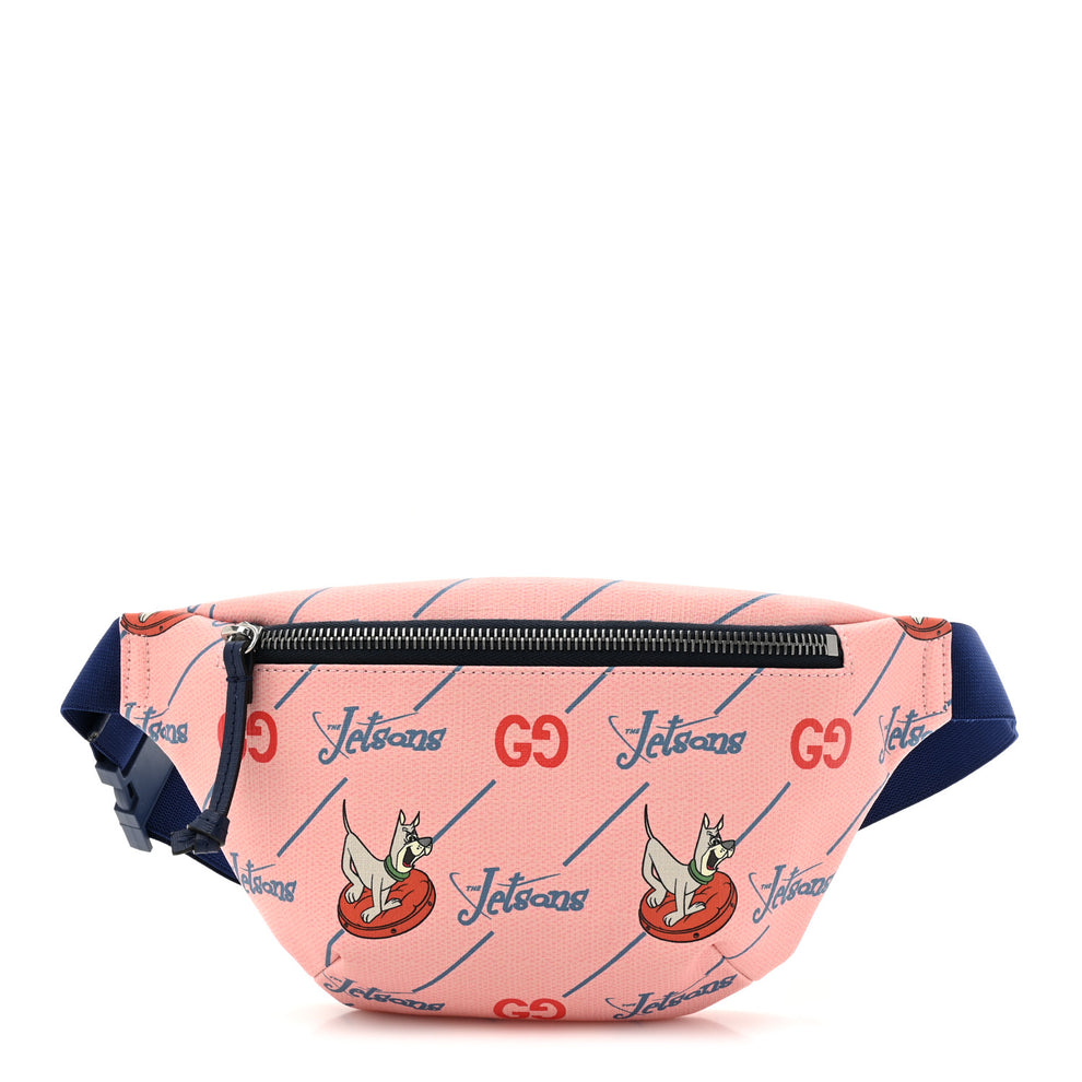 Gucci Coated Canvas Interlocking G Jetsons Childrens Belt Bag Pink ...