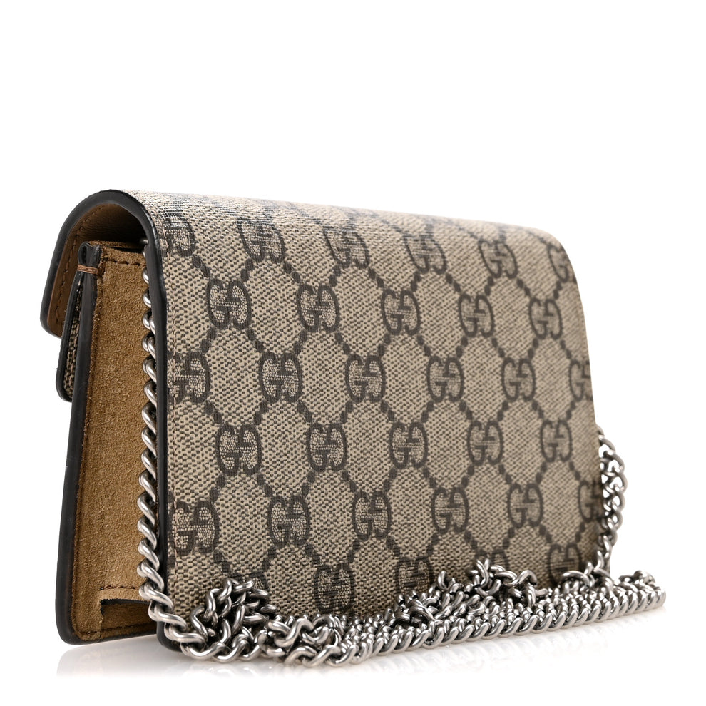 Gucci GG Supreme Monogram Super Mini Dionysus Shoulder Bag Taupe ...