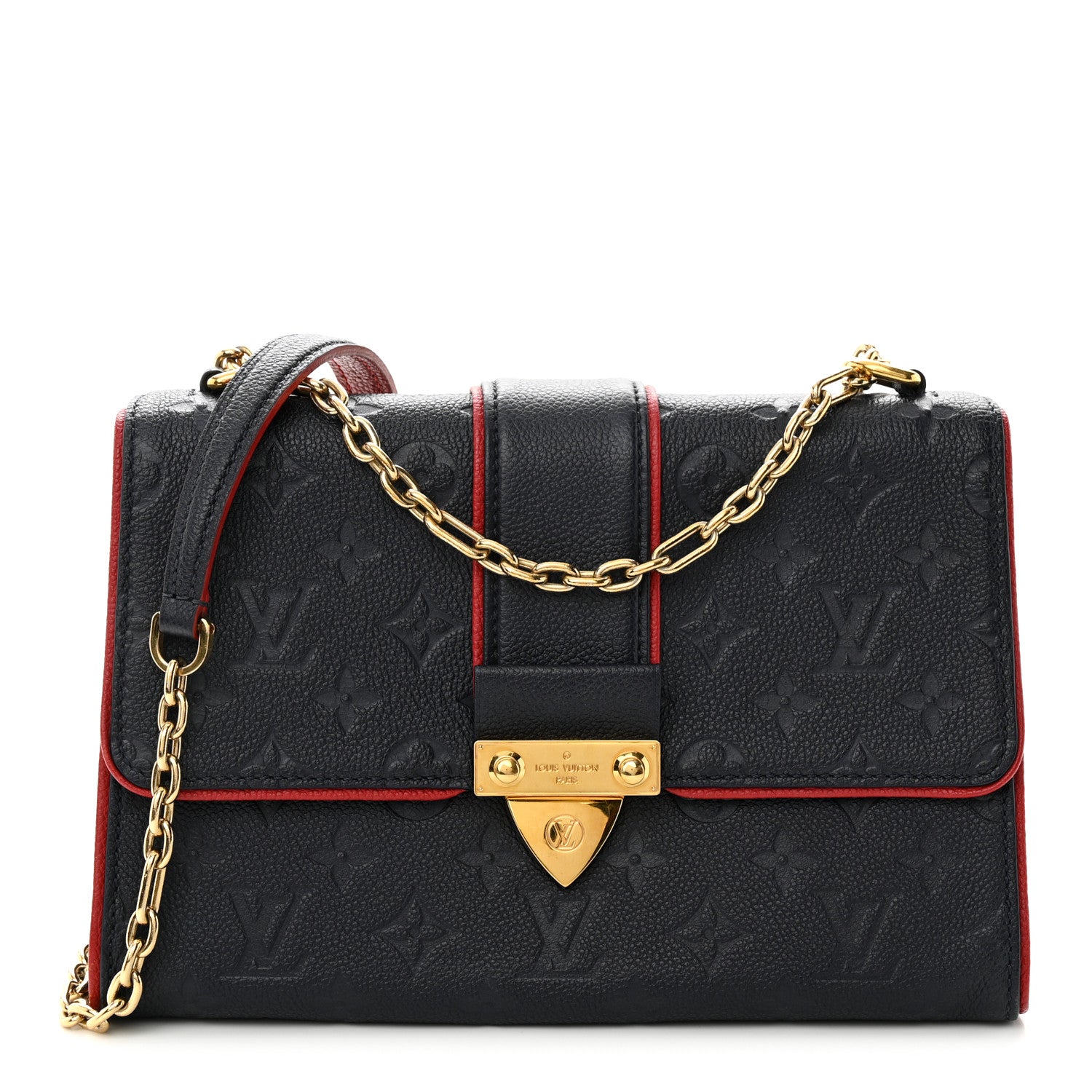 Louis Vuitton Empreinte Saint Sulpice PM Marine Rouge 1472378 ...