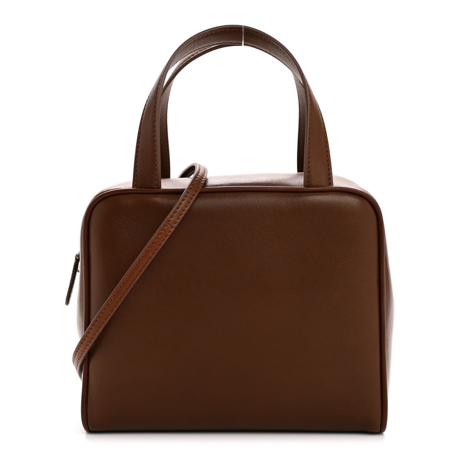 The Row Calfskin Ray Bag Brown Wood 1808639 – FASHIONPHILE