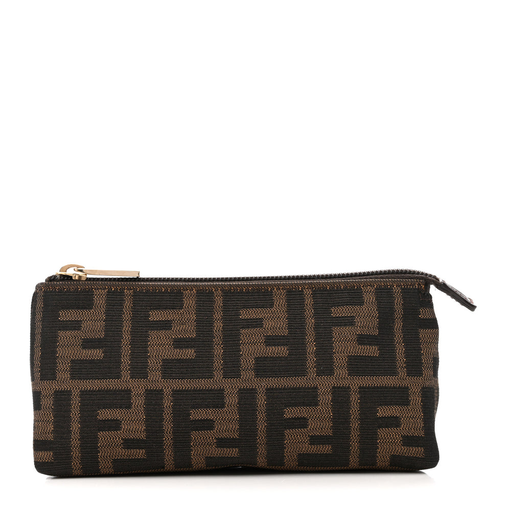 Fendi Zucca Cosmetic Case Tobacco 1853027 – FASHIONPHILE