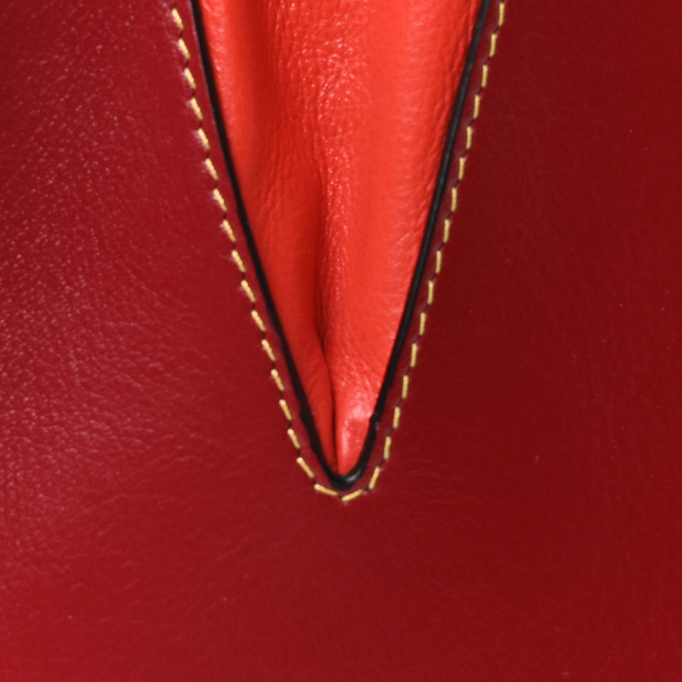 Alexander McQueen Calfskin The Bucket Bag Red Multicolor 1791578 ...