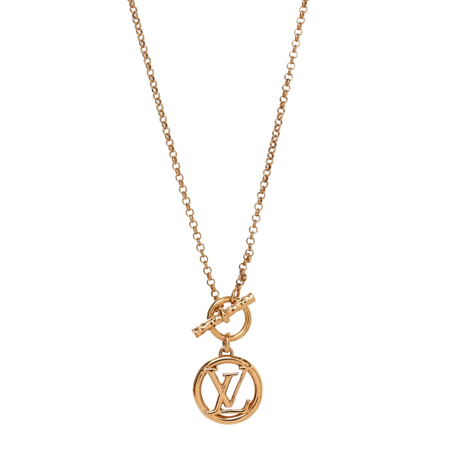 Louis Vuitton Metal Baby Louis Necklace Gold 1802776 – FASHIONPHILE