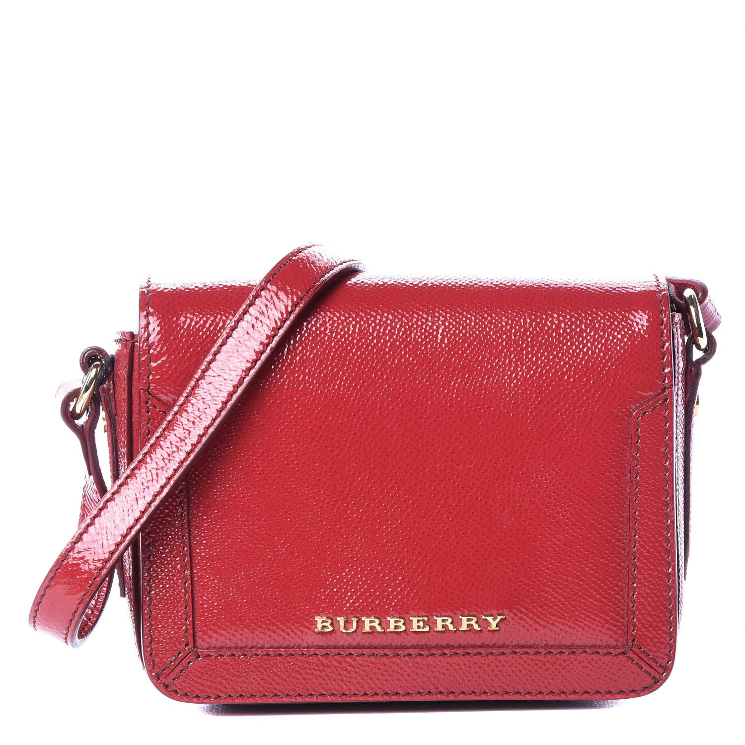 Burberry Patent London Mini Berkeley Crossbody Red 545253 – FASHIONPHILE