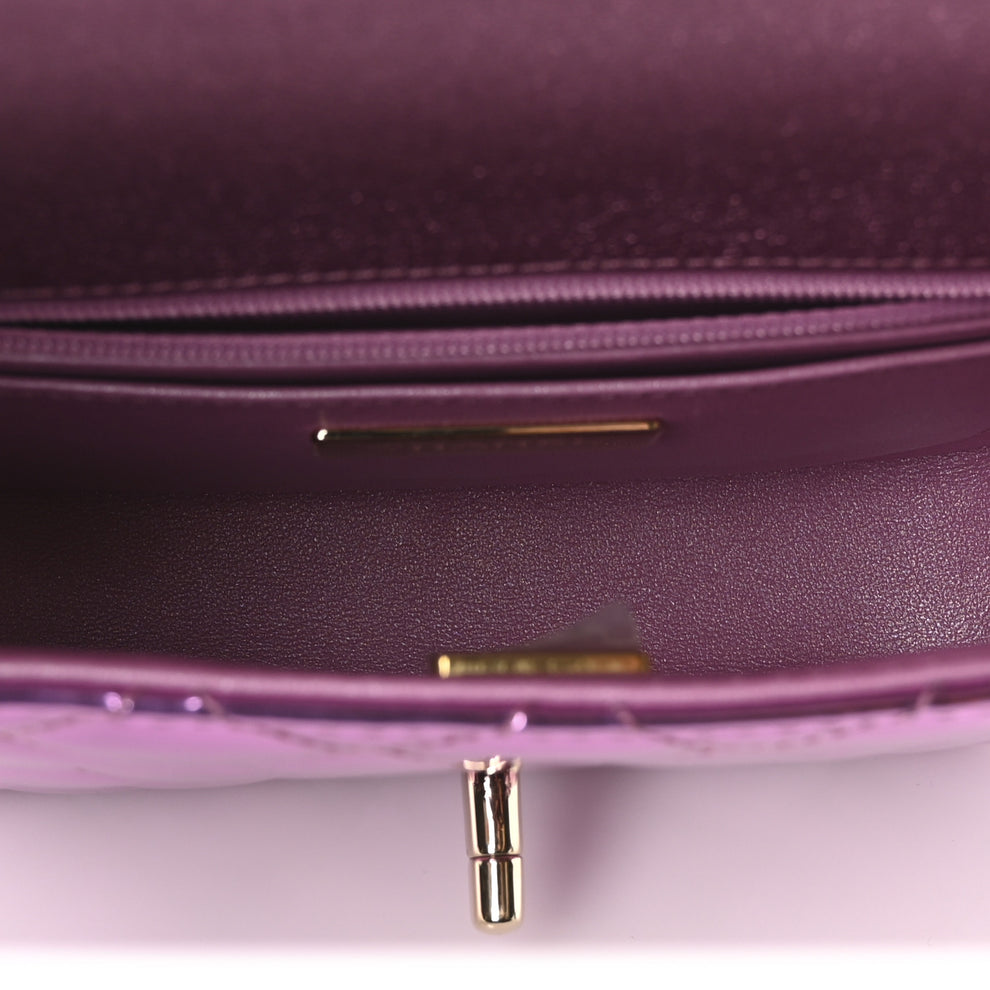 Chanel Mirror Calfskin Metallic Calfskin Quilted Hollywood Boulevard ...