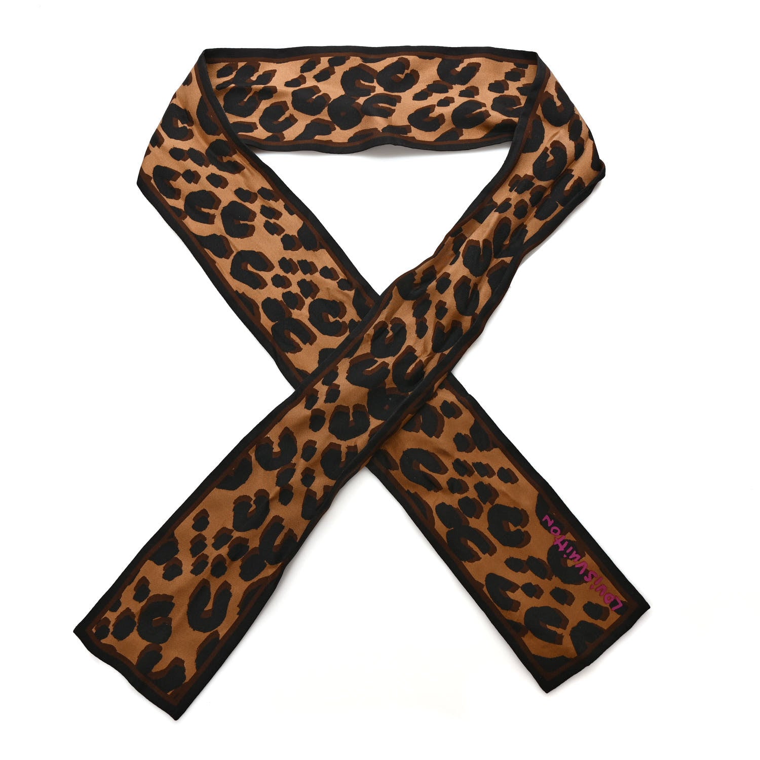 Louis Vuitton Silk Leopard Bandeau Scarf Marron 1275457 – FASHIONPHILE