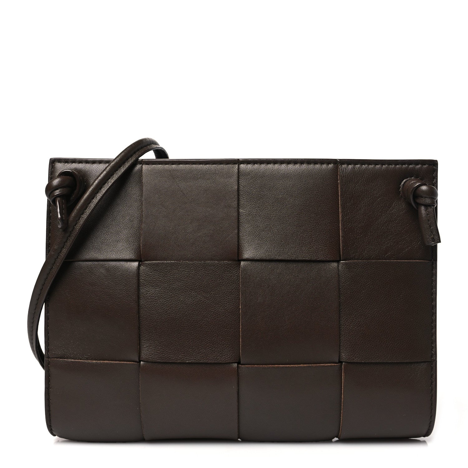 Bottega Veneta Lambskin Intreccio Mini Cassette Bag Light Brown 1618853 ...