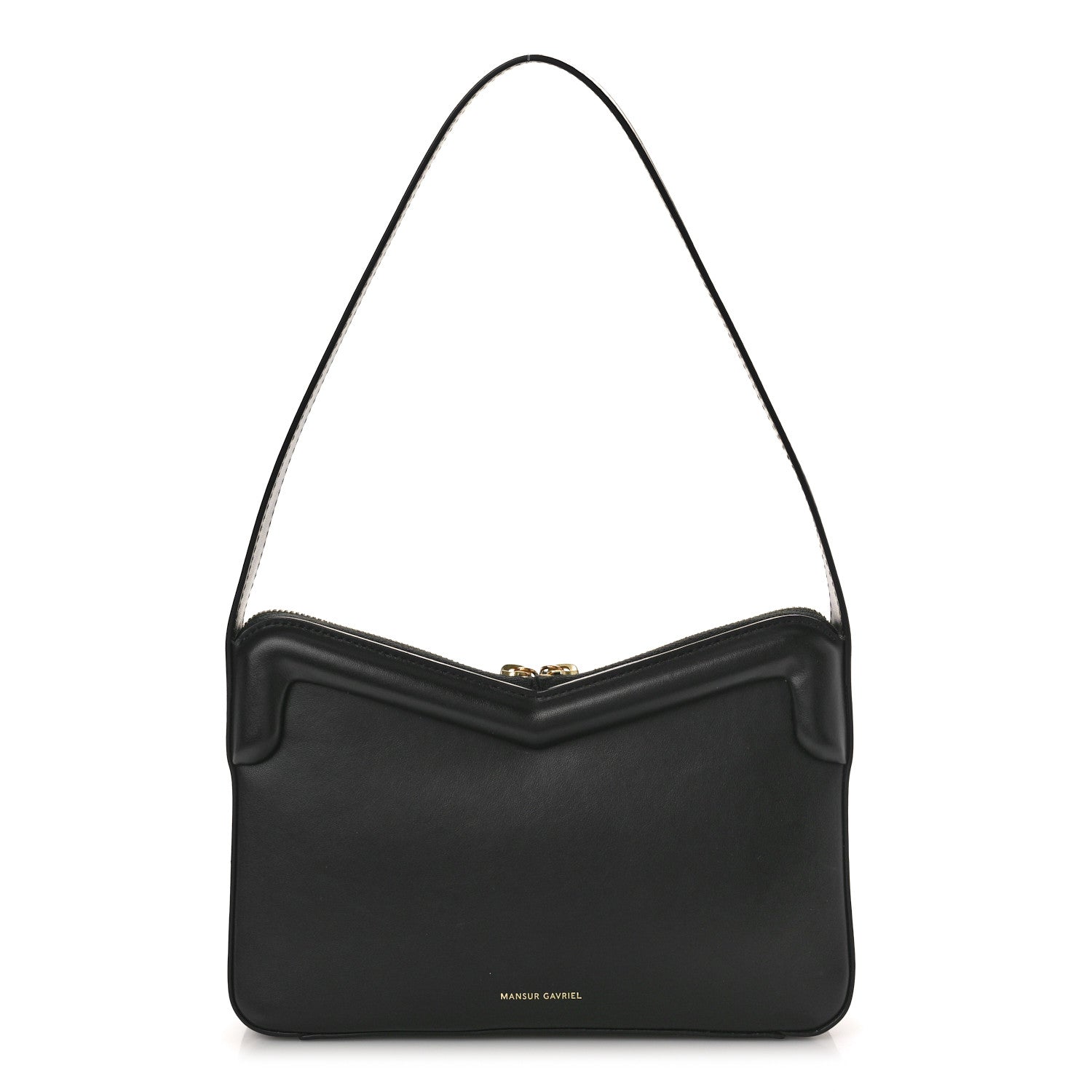 Mansur Gavriel MANSUR GAVRIEL Smooth Calfskin Mini M Frame Bag Black ...