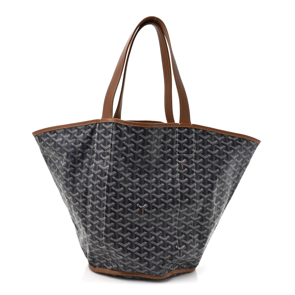 Goyard Goyardine Reversible Belharra Navy Gold 1810631 – FASHIONPHILE