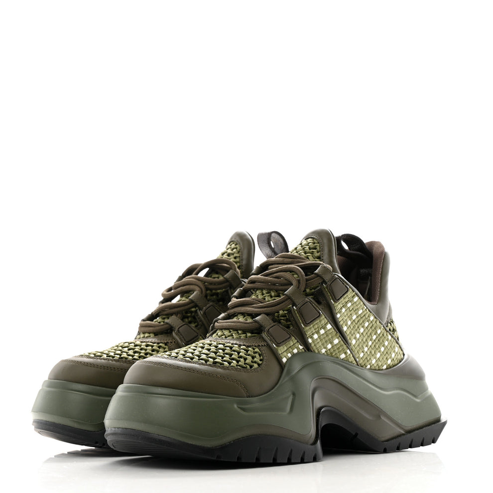 Louis Vuitton Calfskin Raffia LV Archlight 2.0 Platform Sneakers 37 ...
