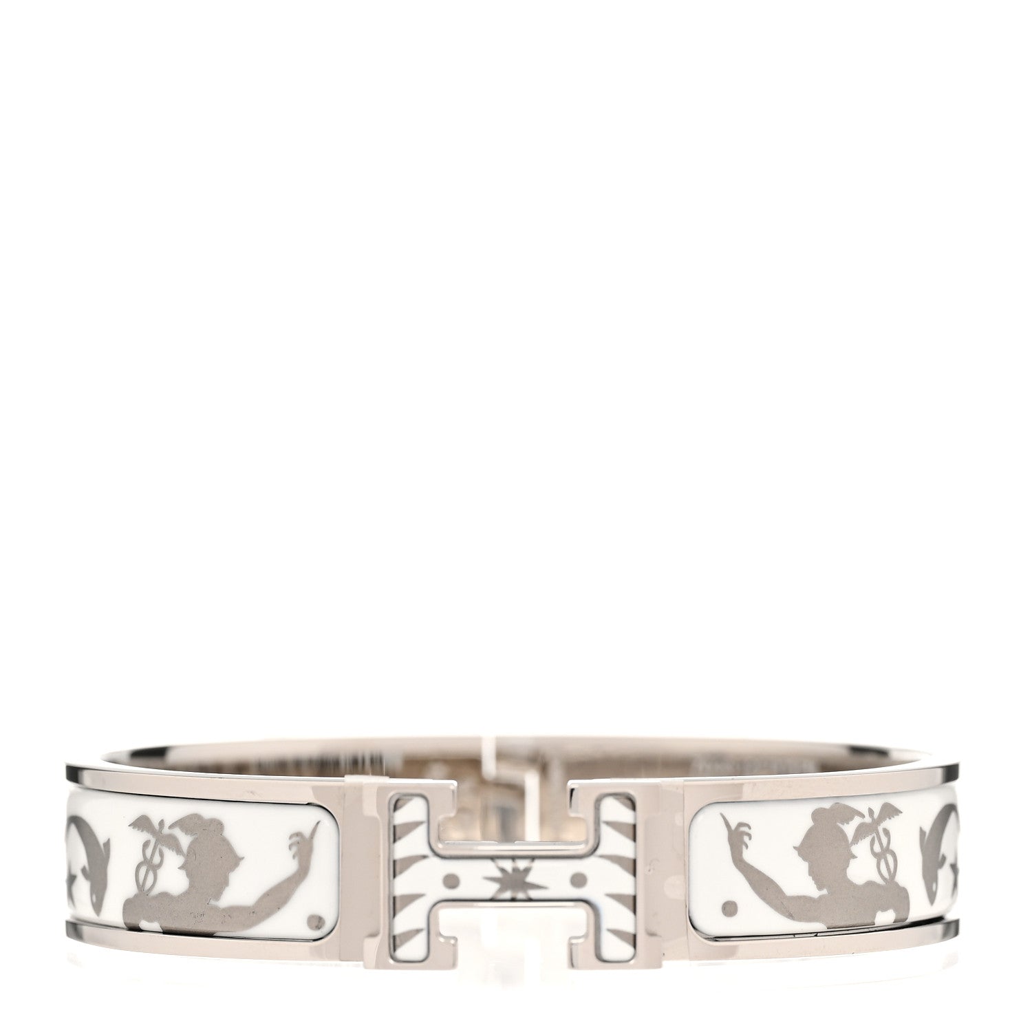 Hermes Enamel Printed Narrow Sous le Charme d'Orphee Clic Clac H ...