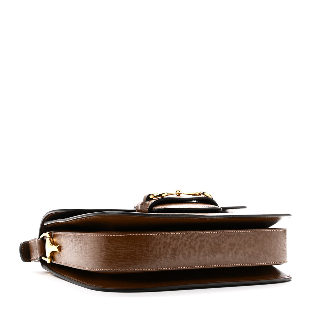 Gucci Azalea Calfskin Horsebit 1955 Shoulder Bag Brown Sugar 1888753 ...