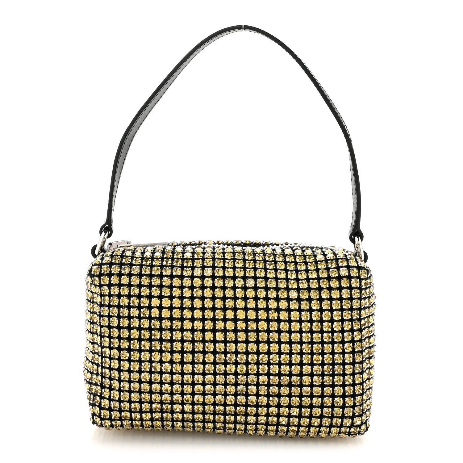 Alexander Wang Mesh Crystal Rhinestone Mini Heiress Pouch Porcelain ...