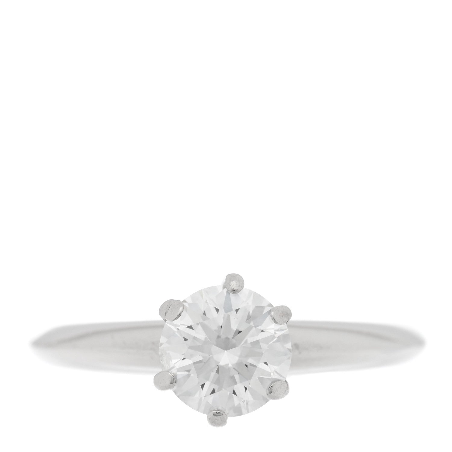 Tiffany Platinum Diamond 1.01ct Solitaire Engagement Ring 53 6.25 ...