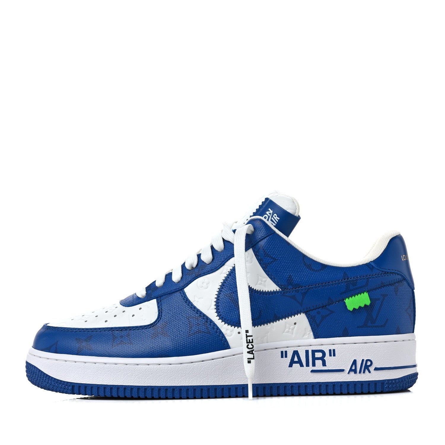 Louis Vuitton X NIKE AIR FORCE 1 Calfskin Monogram Mens Sneakers 9.5 ...