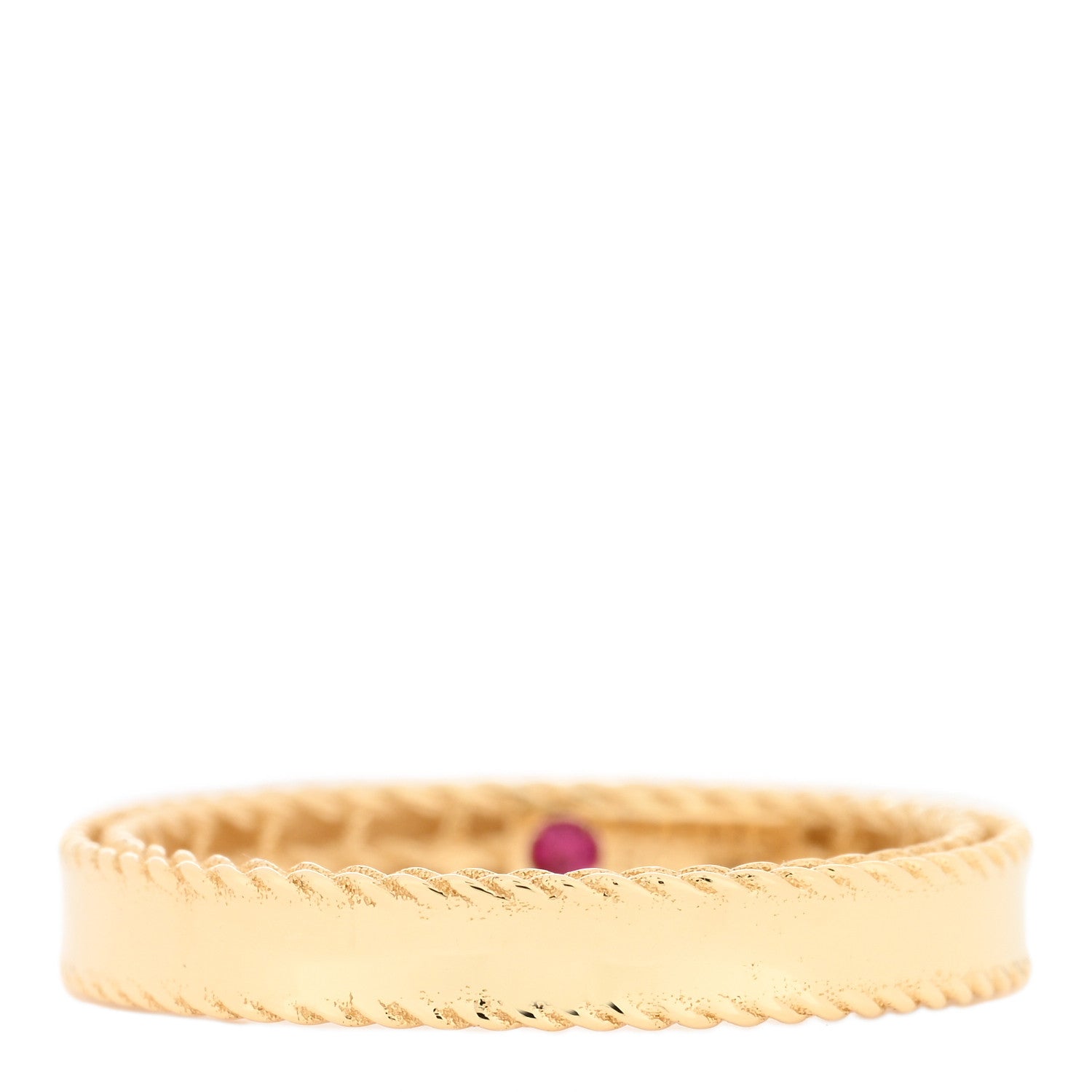 Roberto Coin 18K Yellow Gold Symphony Princess Ring 54 6.75 1242963 ...