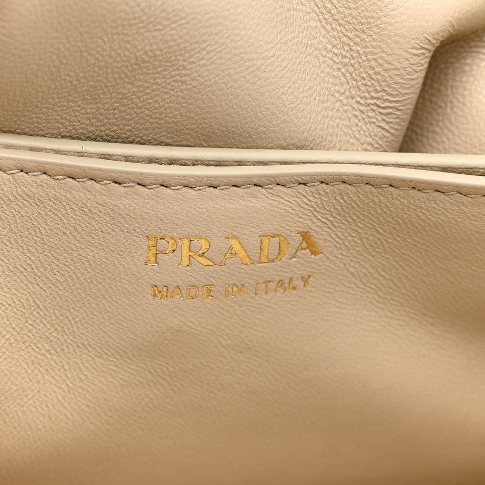 Prada Nappa Small Dada Shoulder Bag Avorio 1847329 – FASHIONPHILE