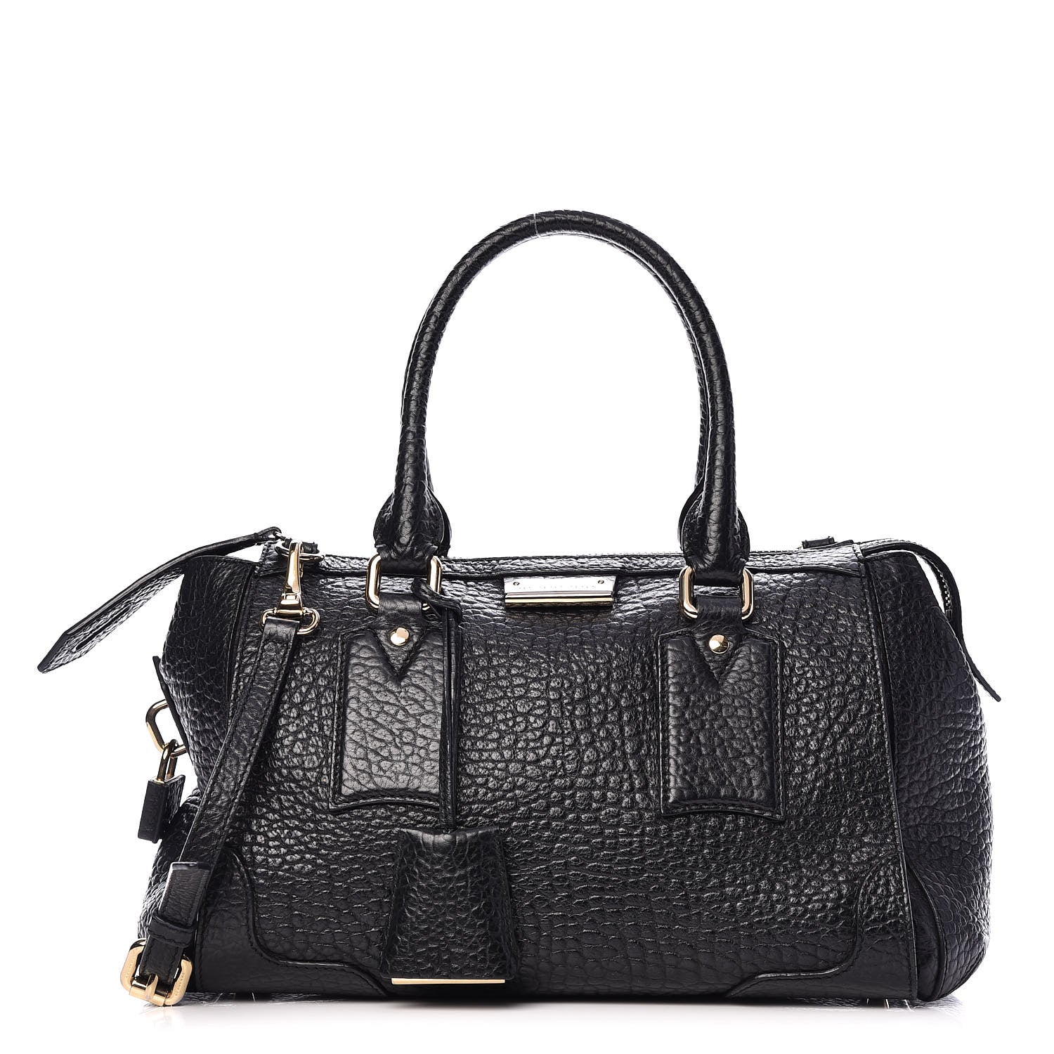 Burberry Heritage Grain Small Gladstone Black 453037 – FASHIONPHILE