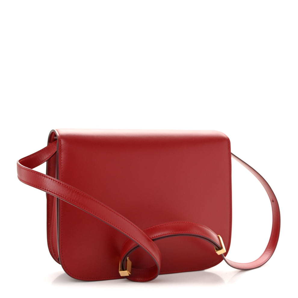 Celine Box Calfskin Medium Classic Box Flap Bag Dark Brick 1794922 ...