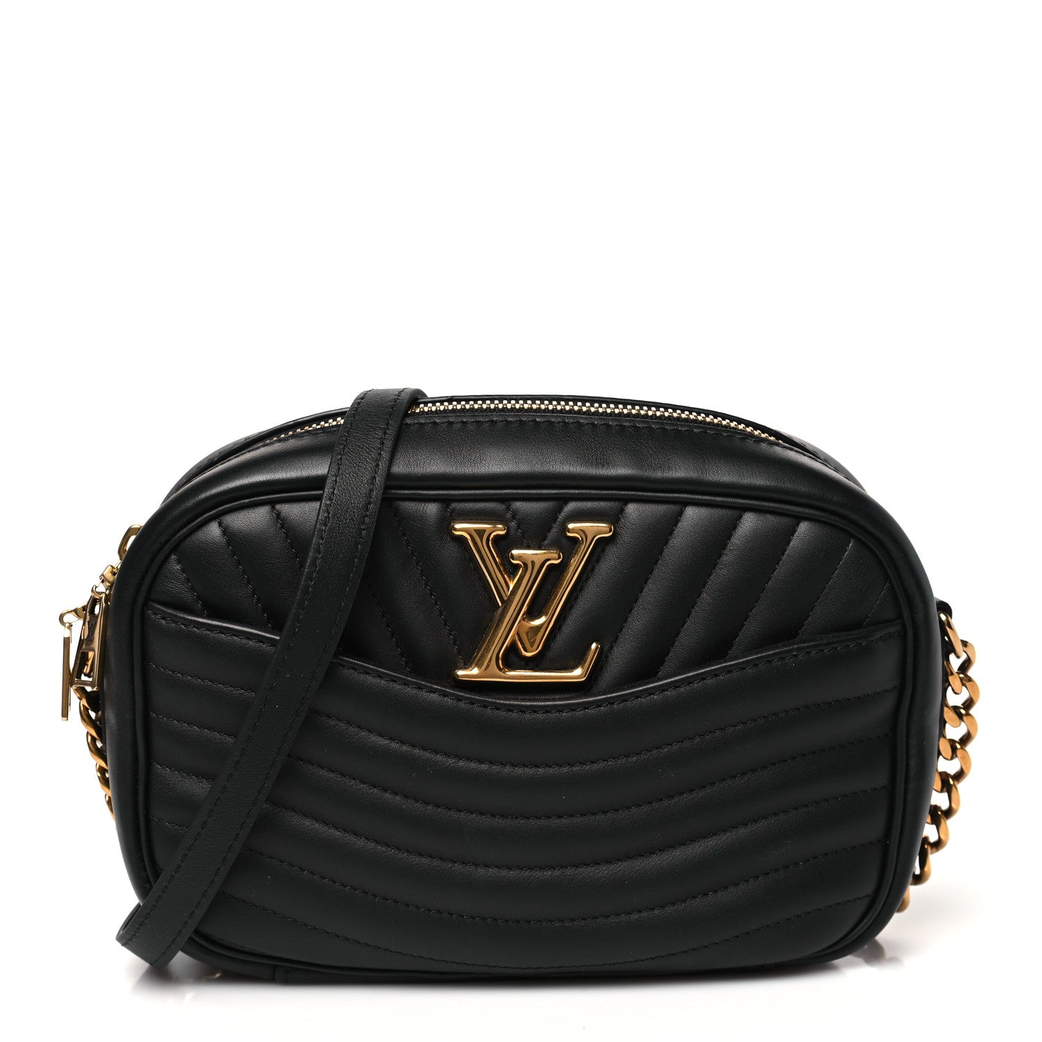 Louis Vuitton Calfskin New Wave Camera Bag NV Black 1708201 – FASHIONPHILE