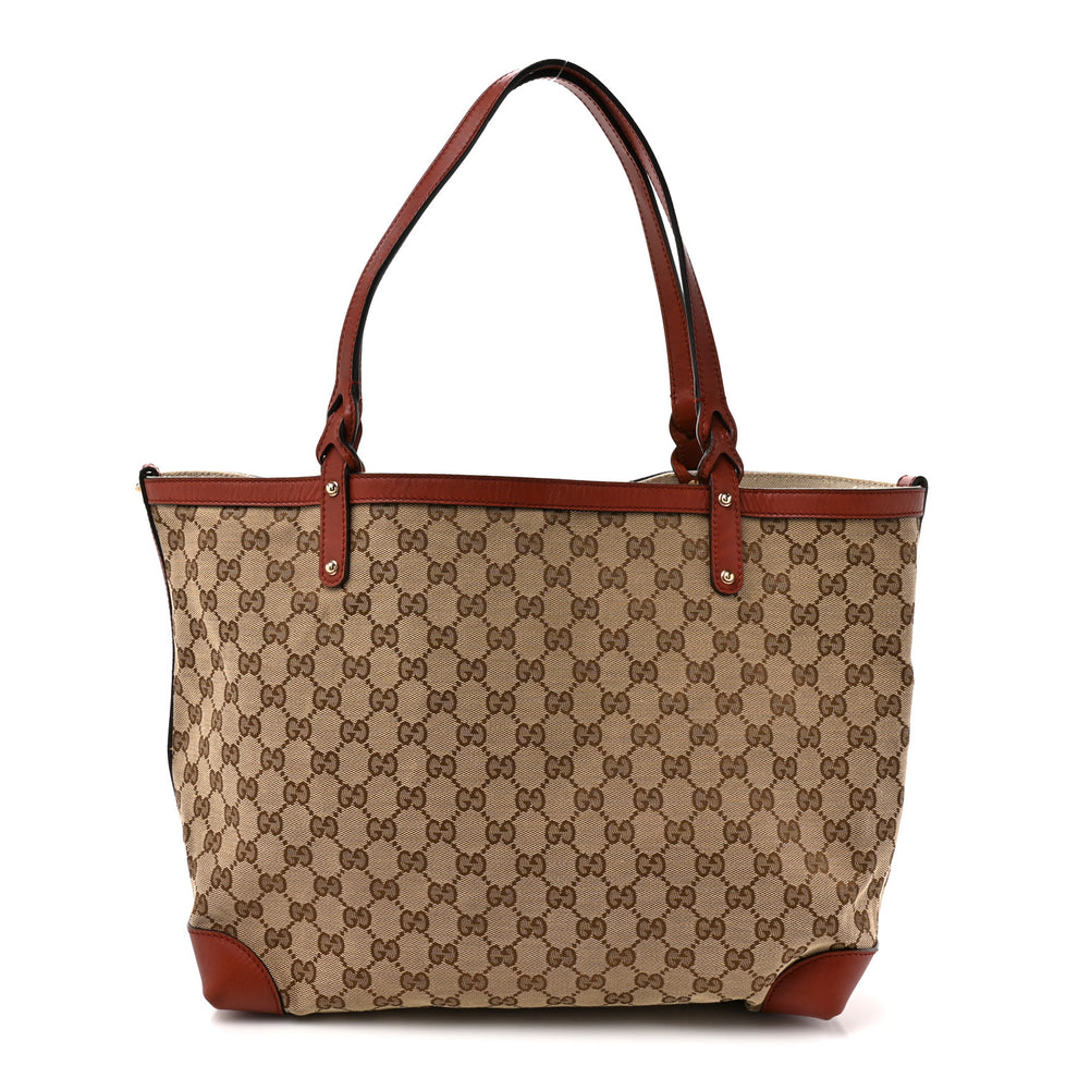 Gucci Monogram Medium Craft Tote Red 1821985 – FASHIONPHILE