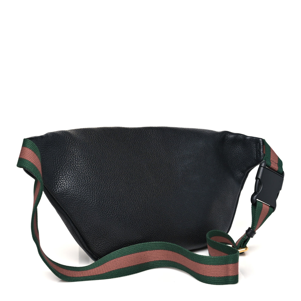 Gucci Grained Calfskin Logo Belt Bag Black 1785986 – FASHIONPHILE