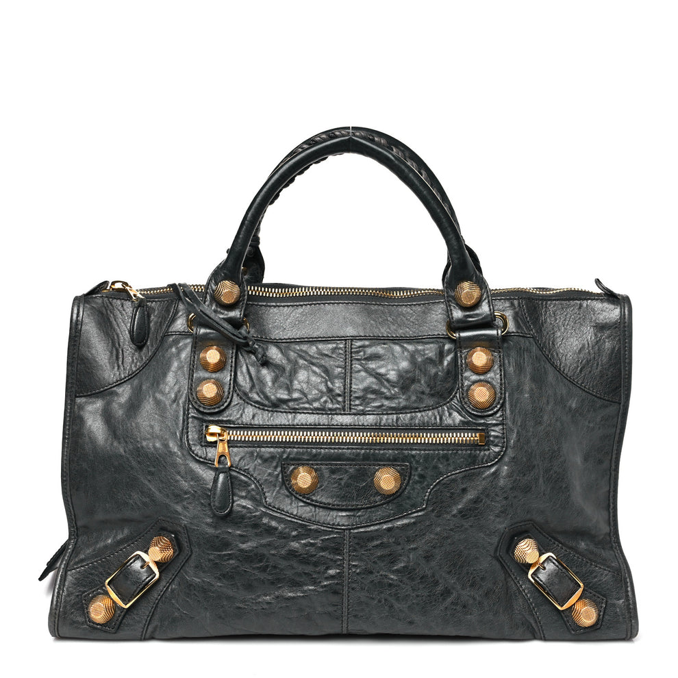 Balenciaga Agneau Giant 21 Gold Hardware Work Anthracite 1794113 ...